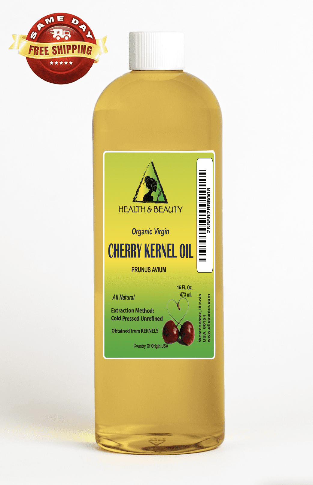 Cherry Kernel Oil Unrefined Virgin Organic Carrier Cold Pressed Premium ...