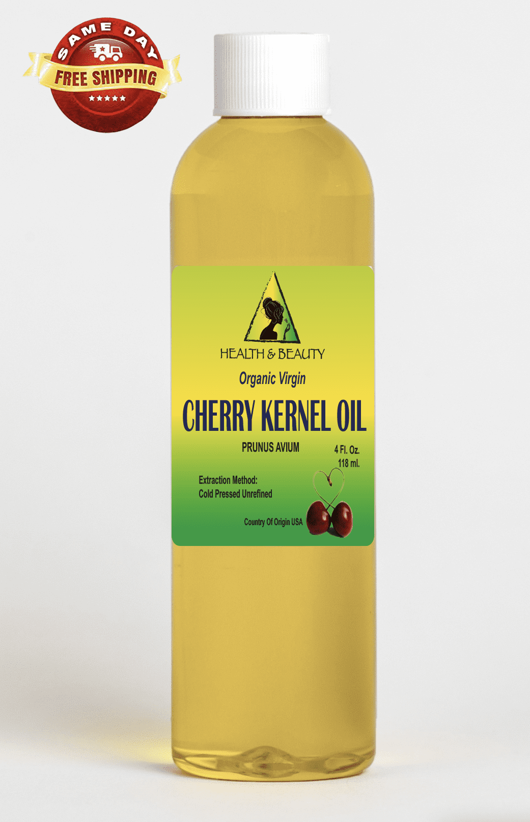 Cherry Kernel Oil Unrefined Virgin Organic Carrier Cold Pressed Premium ...
