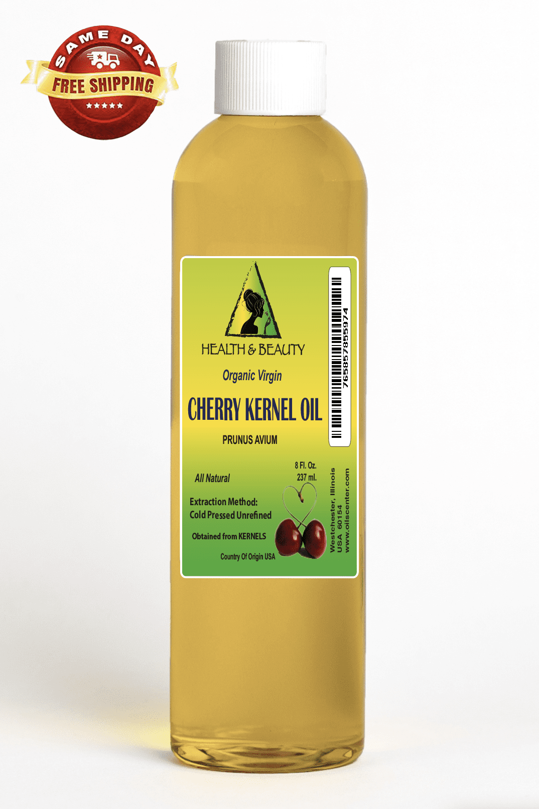 Cherry Kernel Oil Unrefined Virgin Organic Carrier Cold Pressed Premium ...