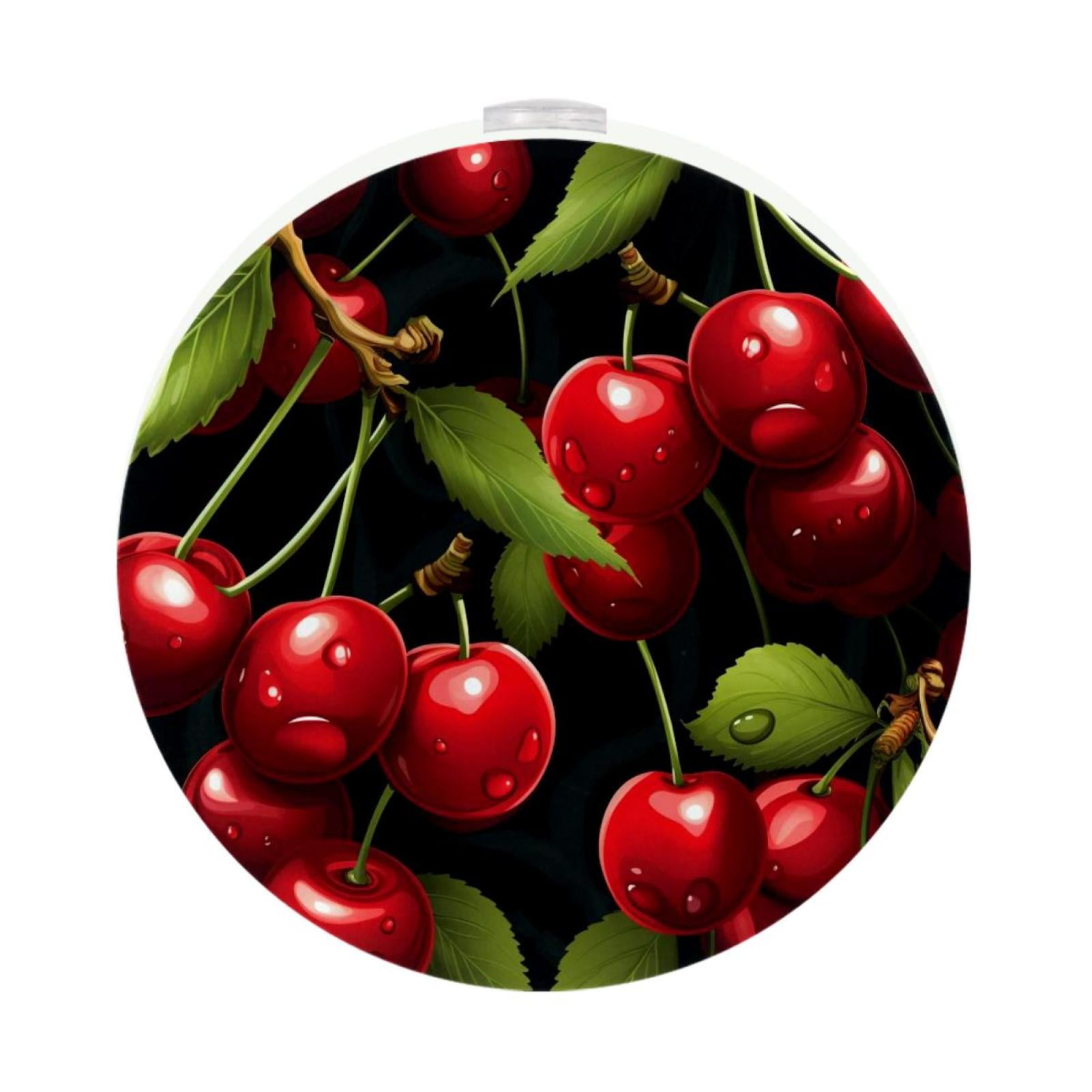 Cherry LED Round Night Light - 2PCS, Dimmable Plug-in Nightlight with ...