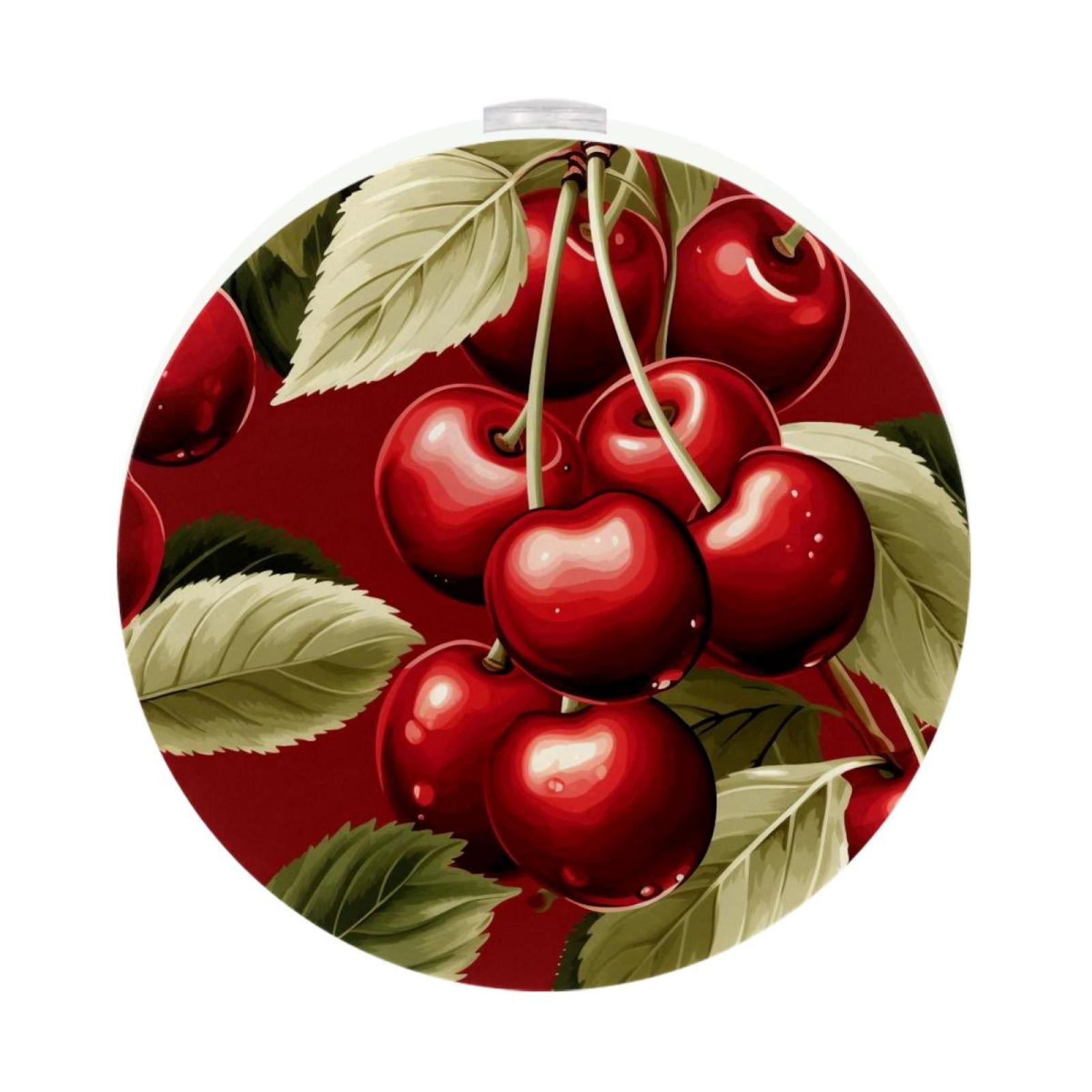 Cherry LED Round Night Light-2PCS, Energy-Efficient Plug-in Ambient ...