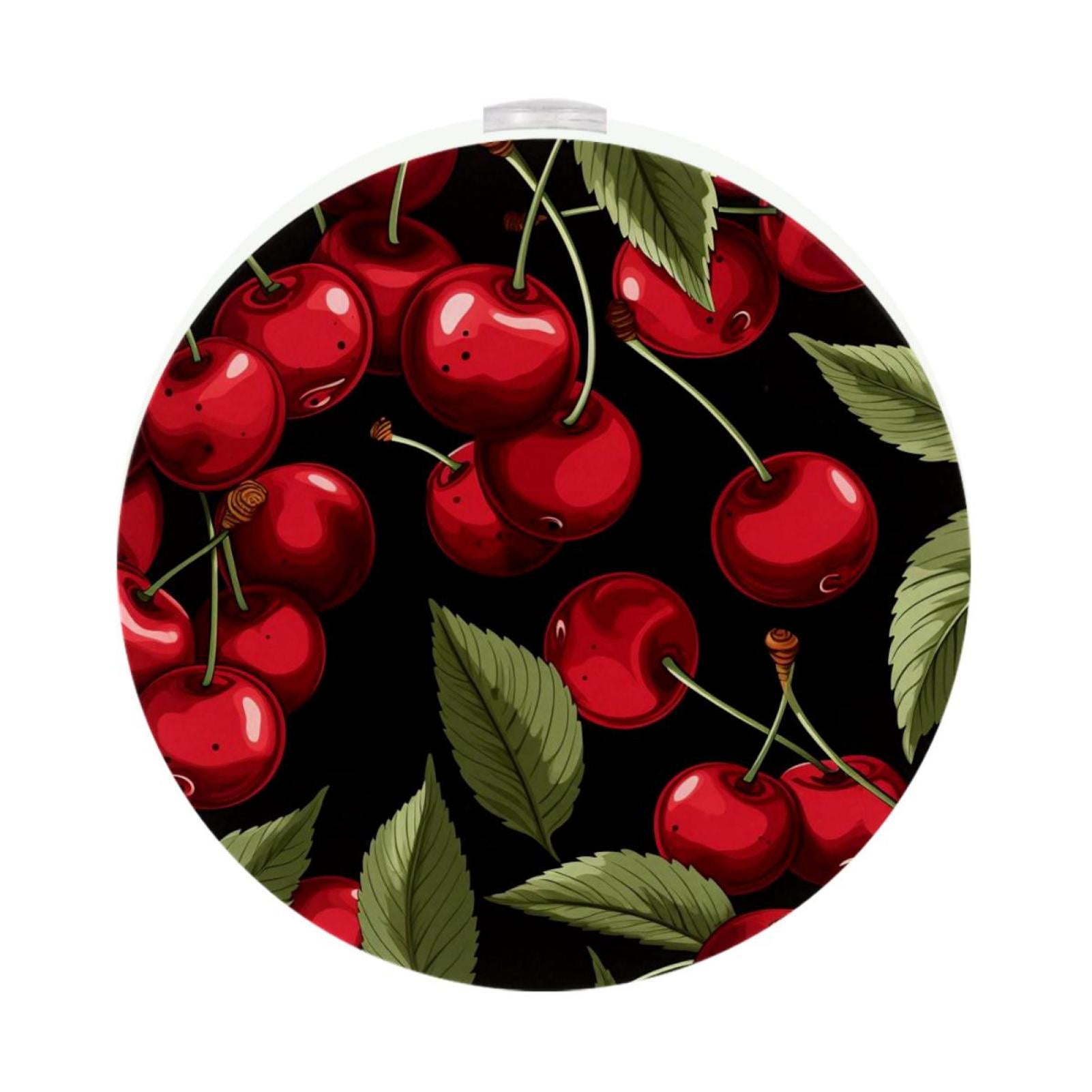 Cherry LED Round Night Light-2PCS, Plug-in Dusk-to-Dawn Auto Sensor ...