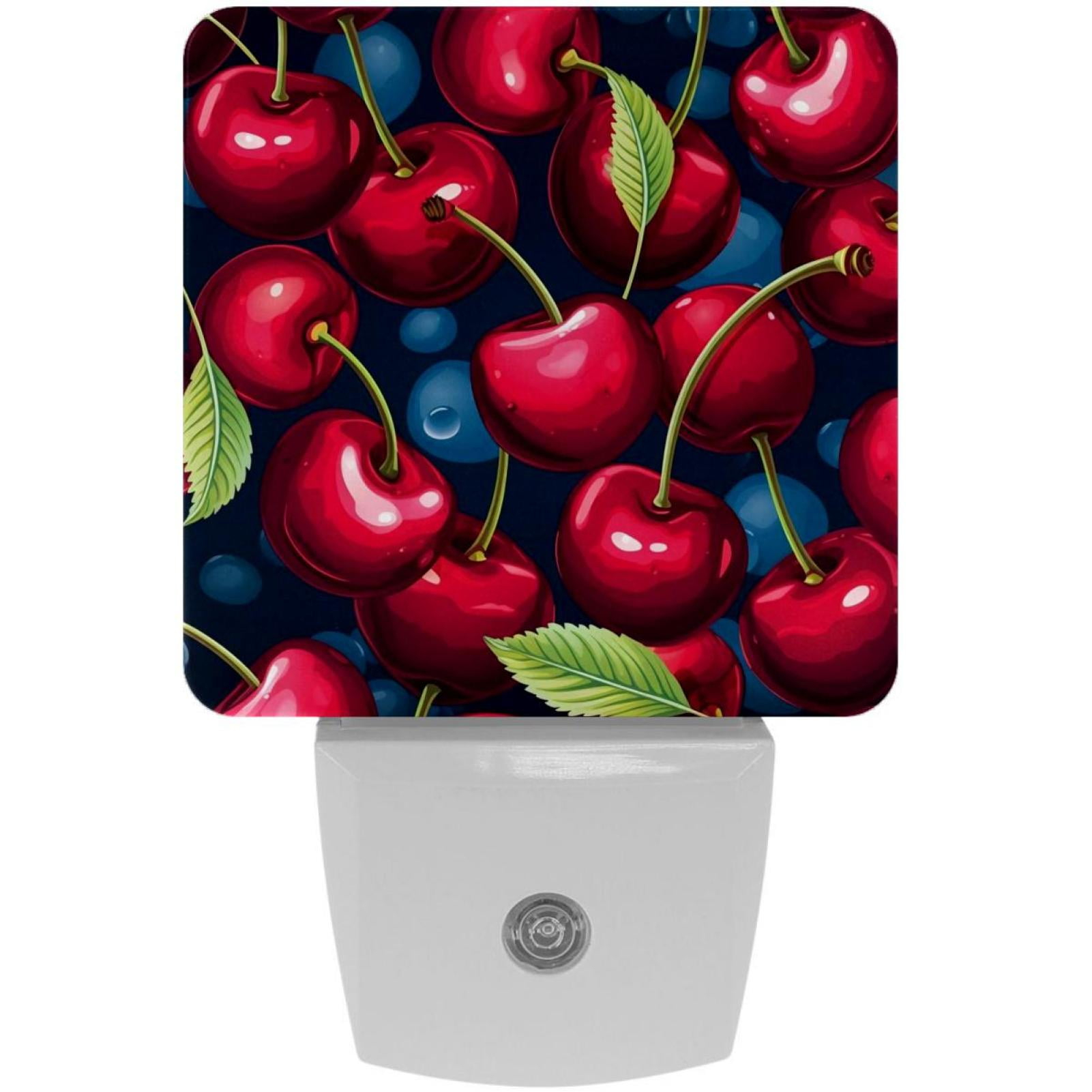 Cherry LED Square Night Lights - Energy Efficient Plug-in Wall Lamp ...