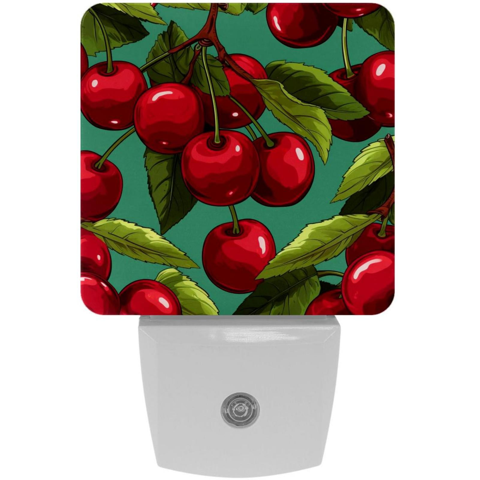 Cherry LED Square Night Lights: Energy-Efficient and Stylish Illumination Device for Bedrooms ...