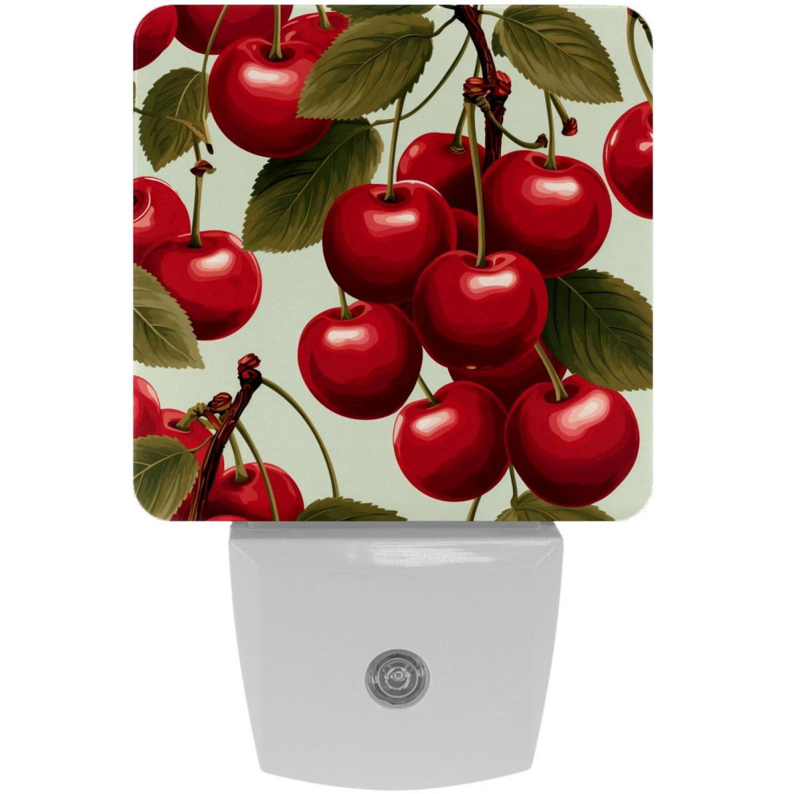 Cherry LED Square Night Lights - Modern Design, Soft Glow, Energy ...