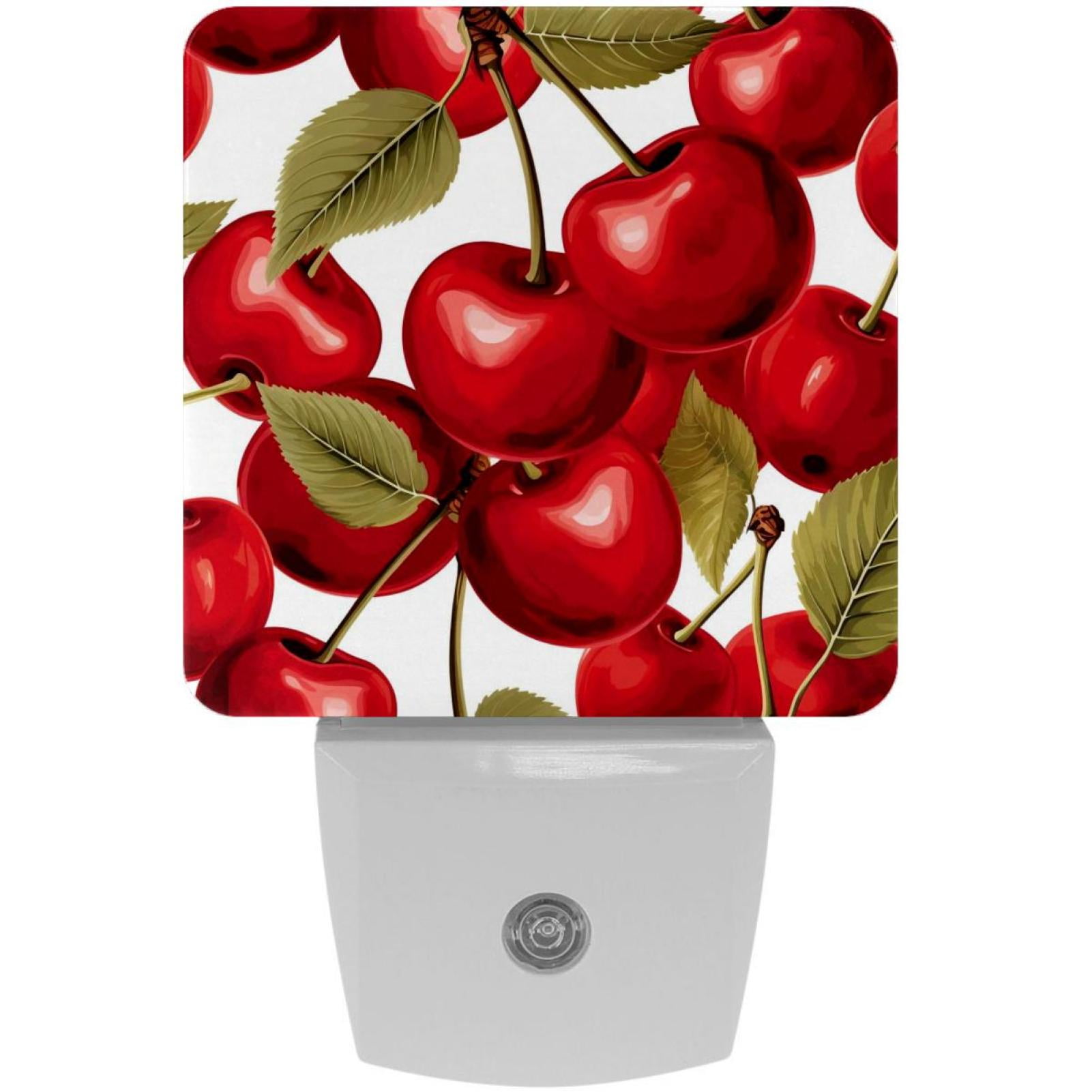 Cherry LED Square Night Lights- Modern and Energy Efficient Bedside ...
