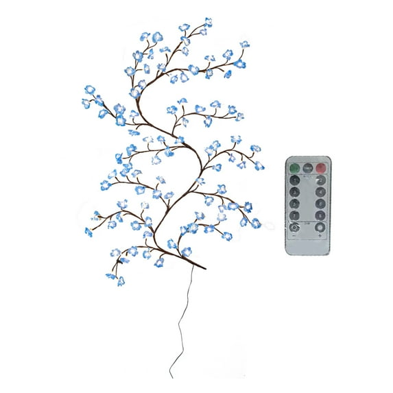 Cherry Led Tree Branch Lights For Wall Cherry Blossom Lights With Remote Decor Light (2.3m ...