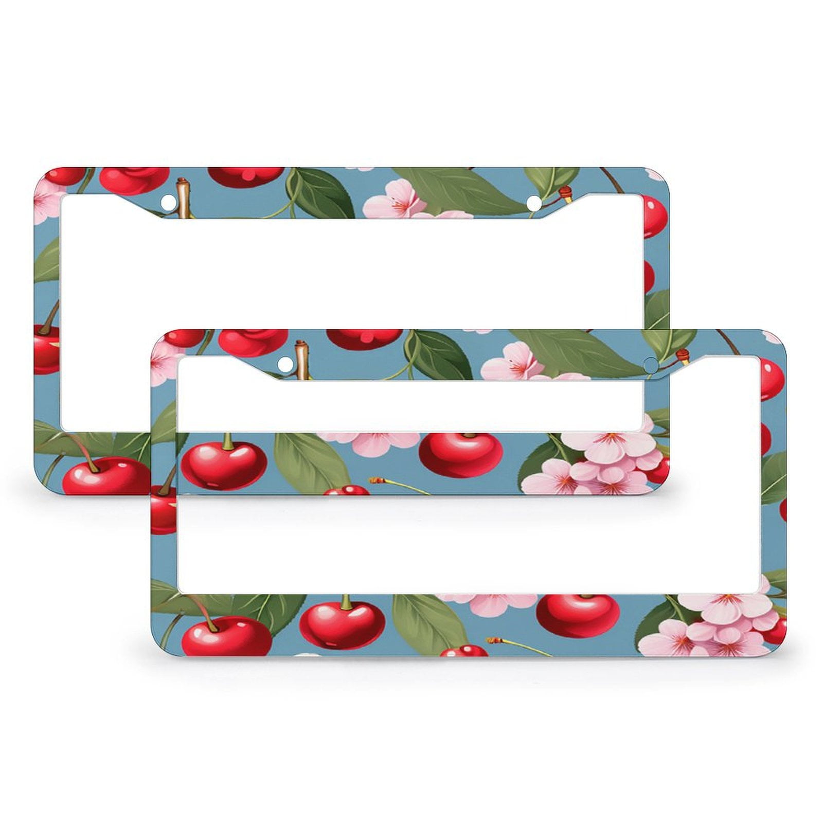 Cherry License Plate Frames - License Plate Frame Covers, 2 Pack ...