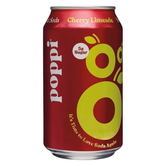 Poppi Cherry Limeade Soda Can, 12 fl oz - Pack of 2 - Walmart.com