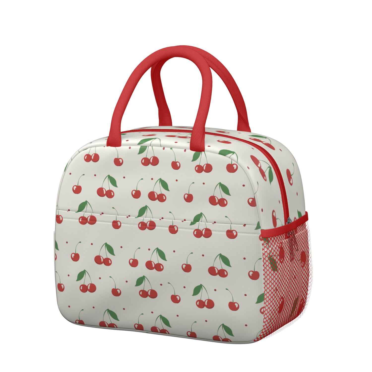 Cherry Lovers Lunch Tote - Portable & Stylish Insulated Lunch Bag with ...