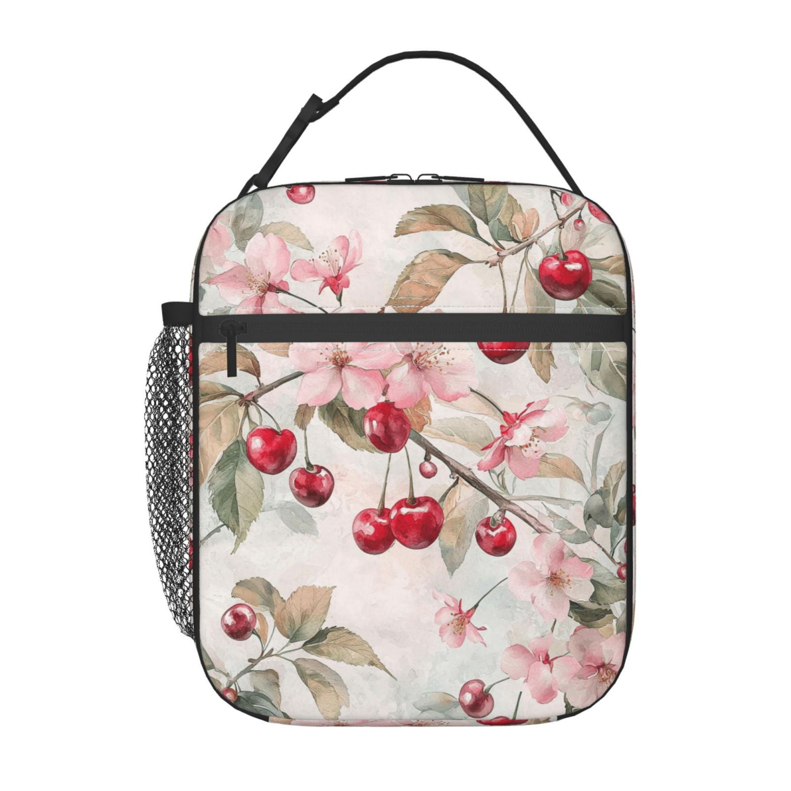 Cherry Lunch Box Reusable Portable Lunch Bag Tote Bag for Work Picnic ...