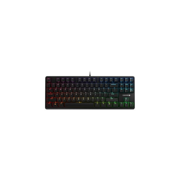 Cherry MX RGB Mechanical Keyboard with MX Red Silent Gold-Crosspoint ...