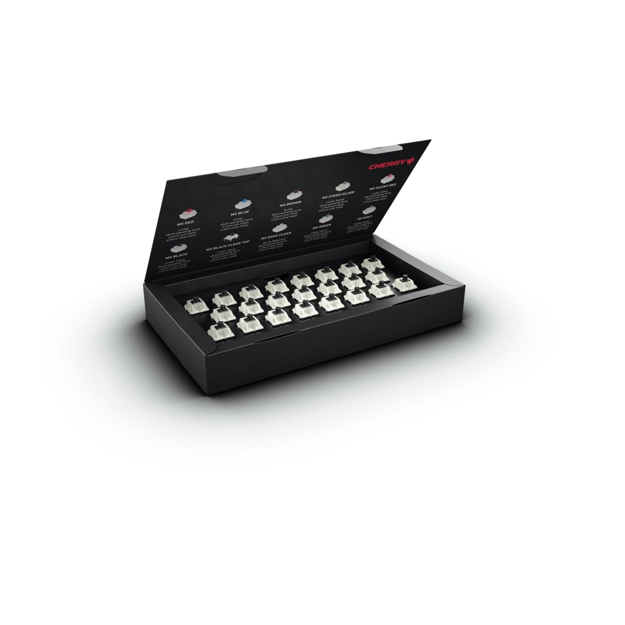 Cherry MX RGB Switch Kit, Box with 23 Mechanical Keyboard Switches, for ...