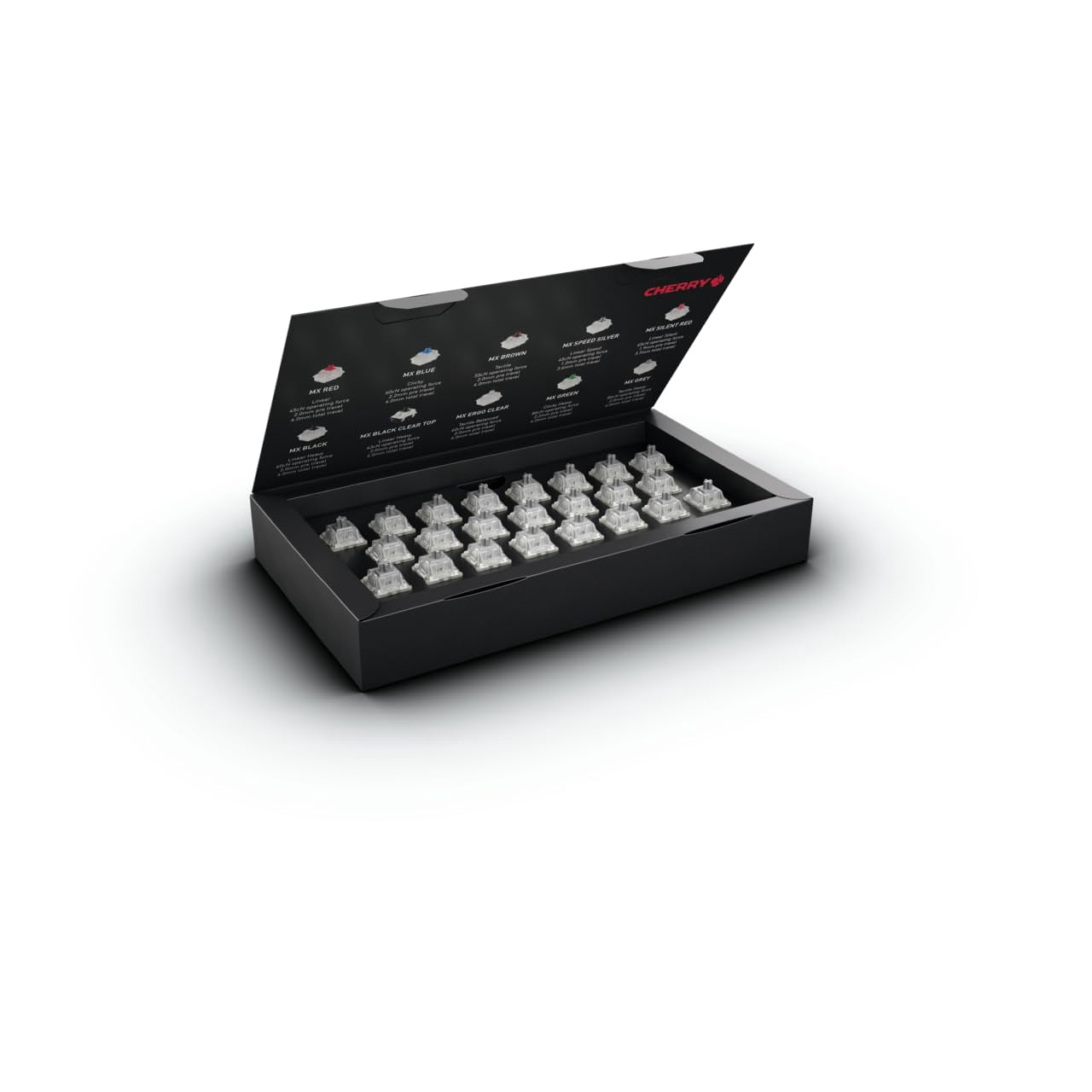 Cherry MX RGB Switch Kit, Box with 23 Mechanical Keyboard Switches, for ...