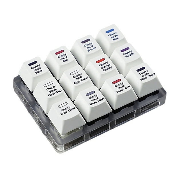 Cherry MX2A Key Switch Tester 12-Key Mechanical Keyboard Sampler Switch ...