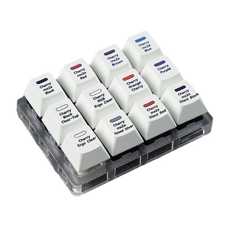 Cherry MX2A Key Switch Tester 12-Key Mechanical Keyboard Sampler Switch ...