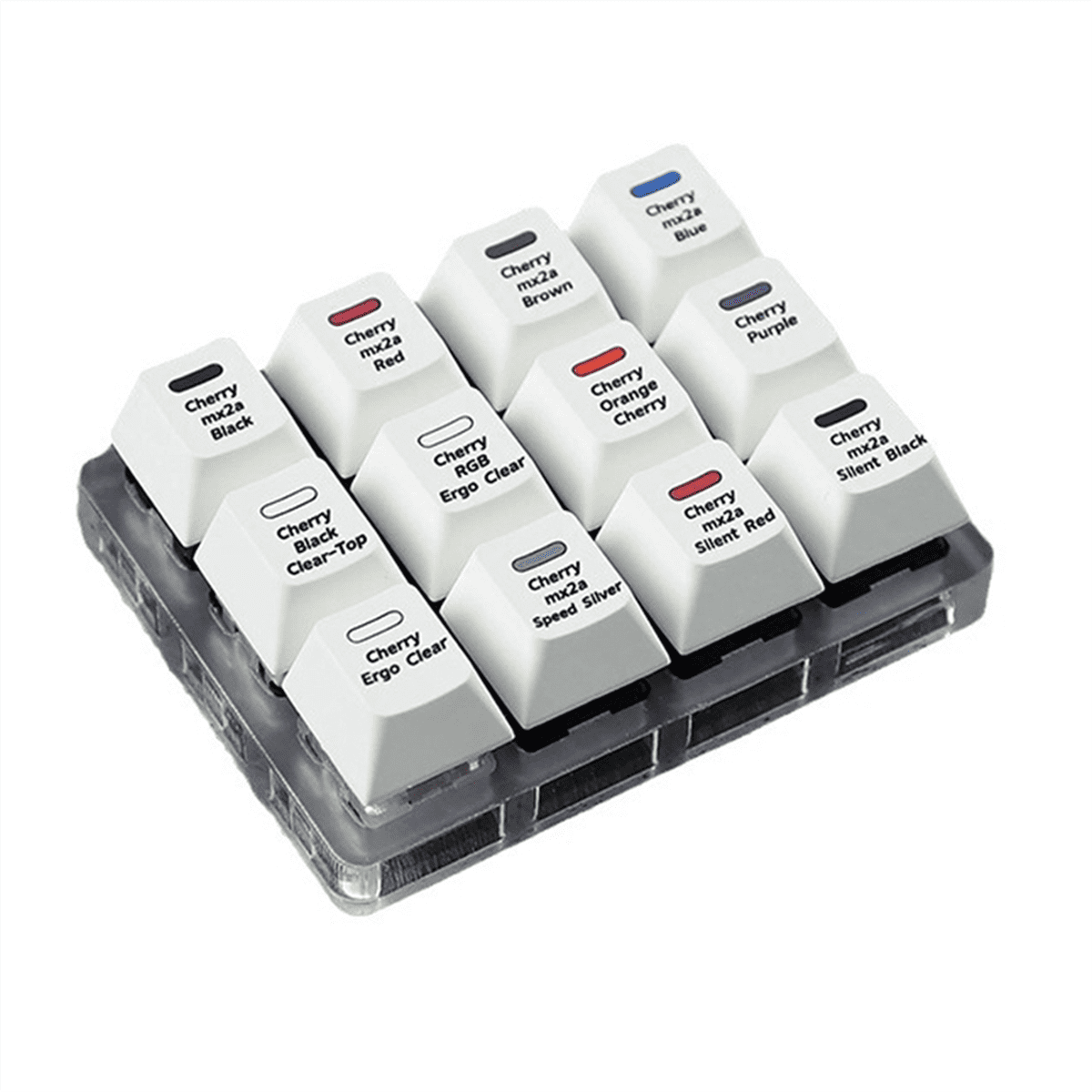 Cherry MX2A Key Switch Tester 12-Key Mechanical Keyboard Sampler ...