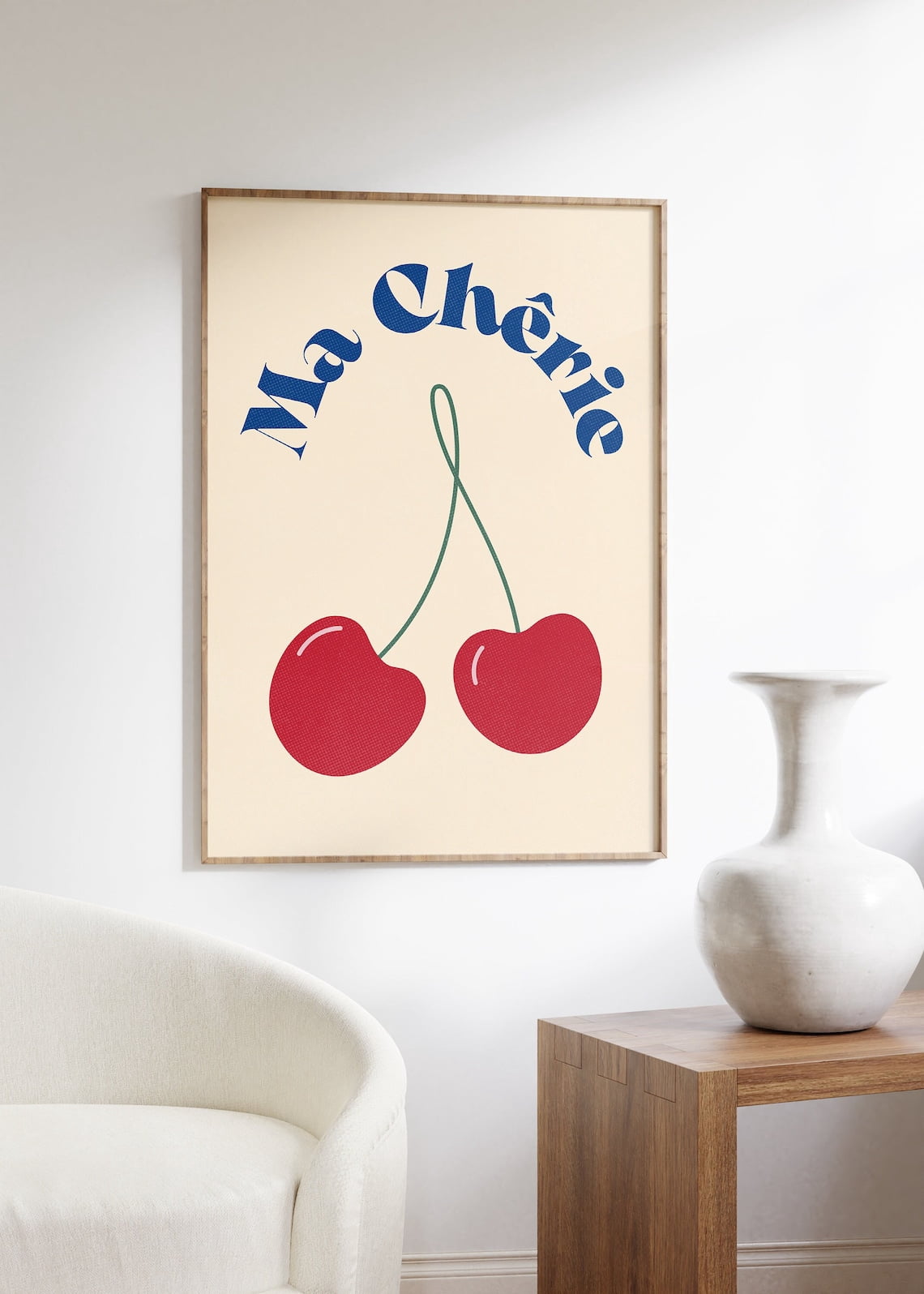 Cherry Ma Cherie Trendy Red Wall Art, Unframed Canvas 8x10in - Walmart.com