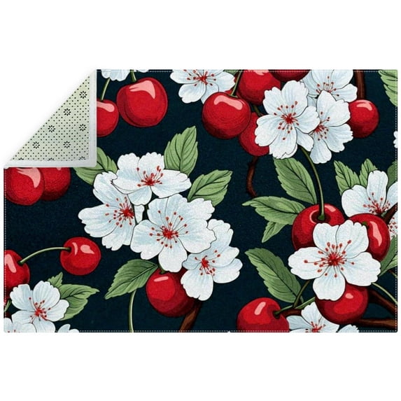 Cherry Modern Polyester Area Rug 5x7 Gray Geometric Pattern Indoor ...