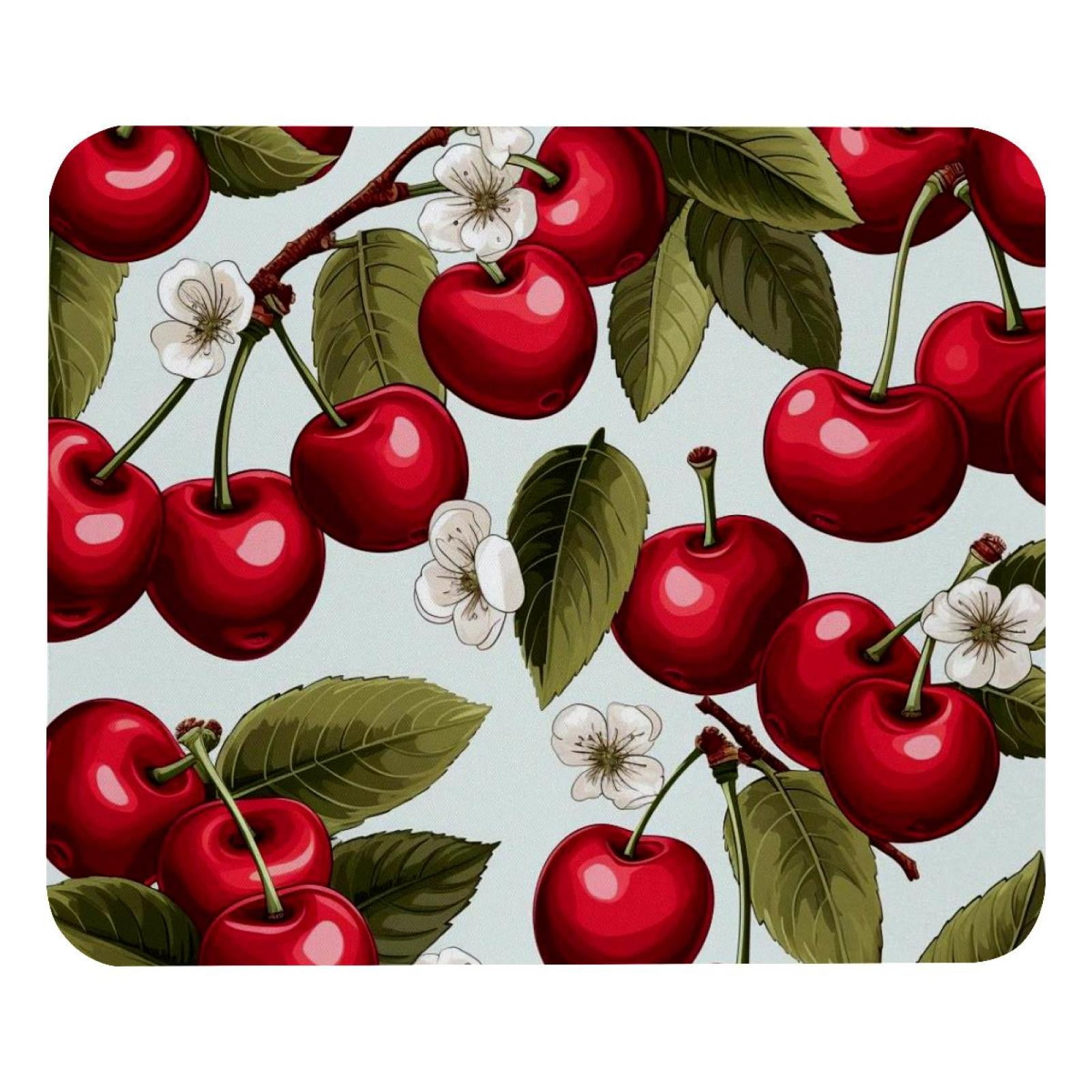 Cherry Mouse Pad, Personality Design Rubber Base for Office Decor for ...