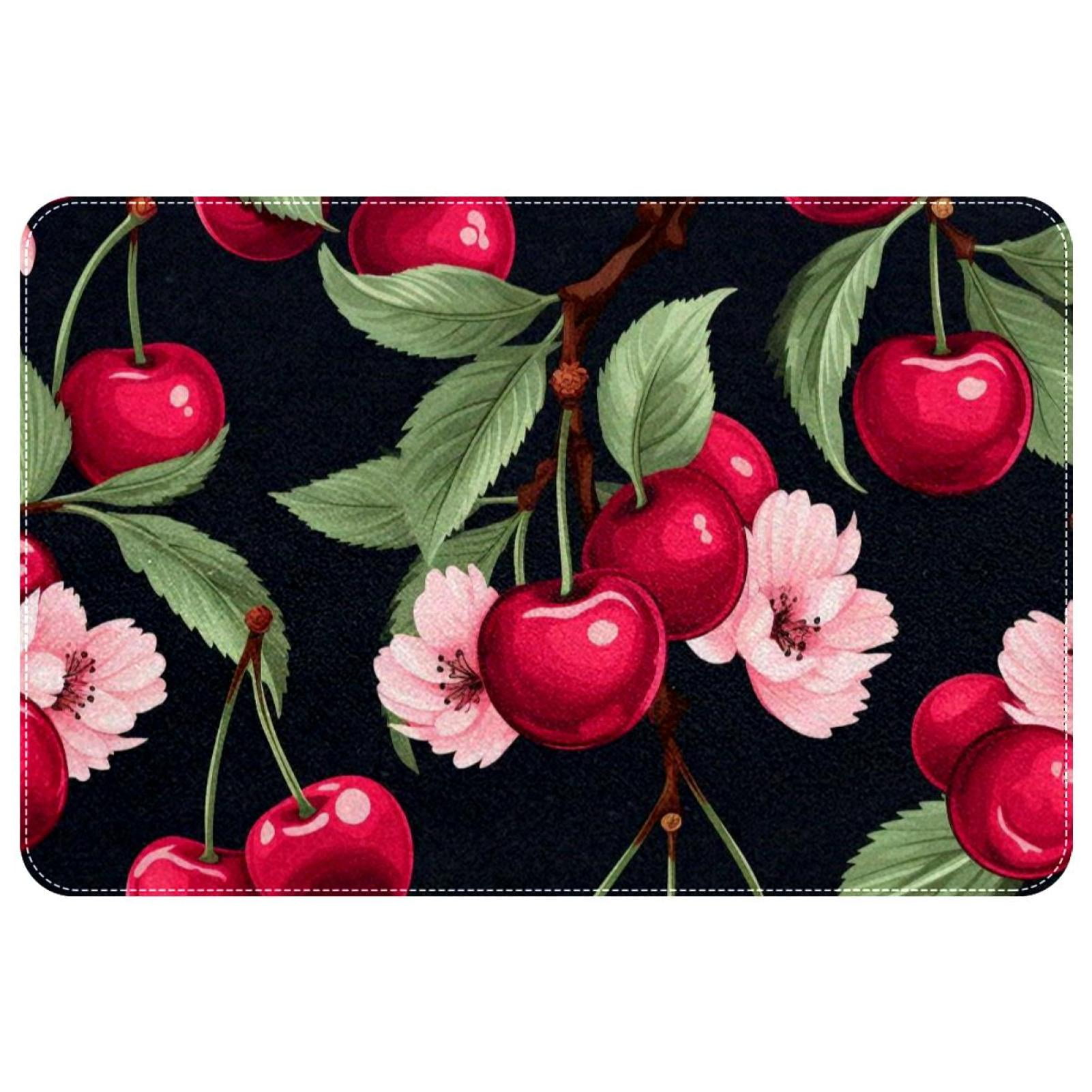 Cherry Non-Slip Polyester Office Rug, Machine Washable Chair Rug - for ...
