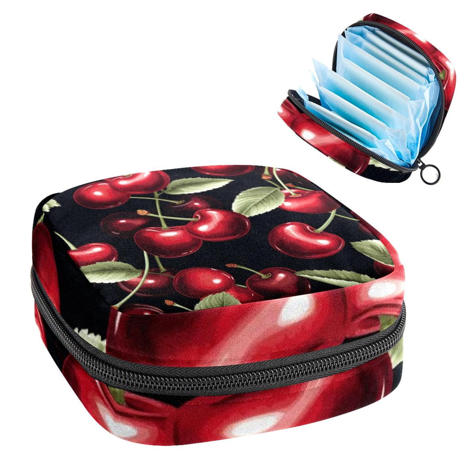 Cherry Pad Bag Storage Organizer Pouch for Menstrual Hygiene Products ...