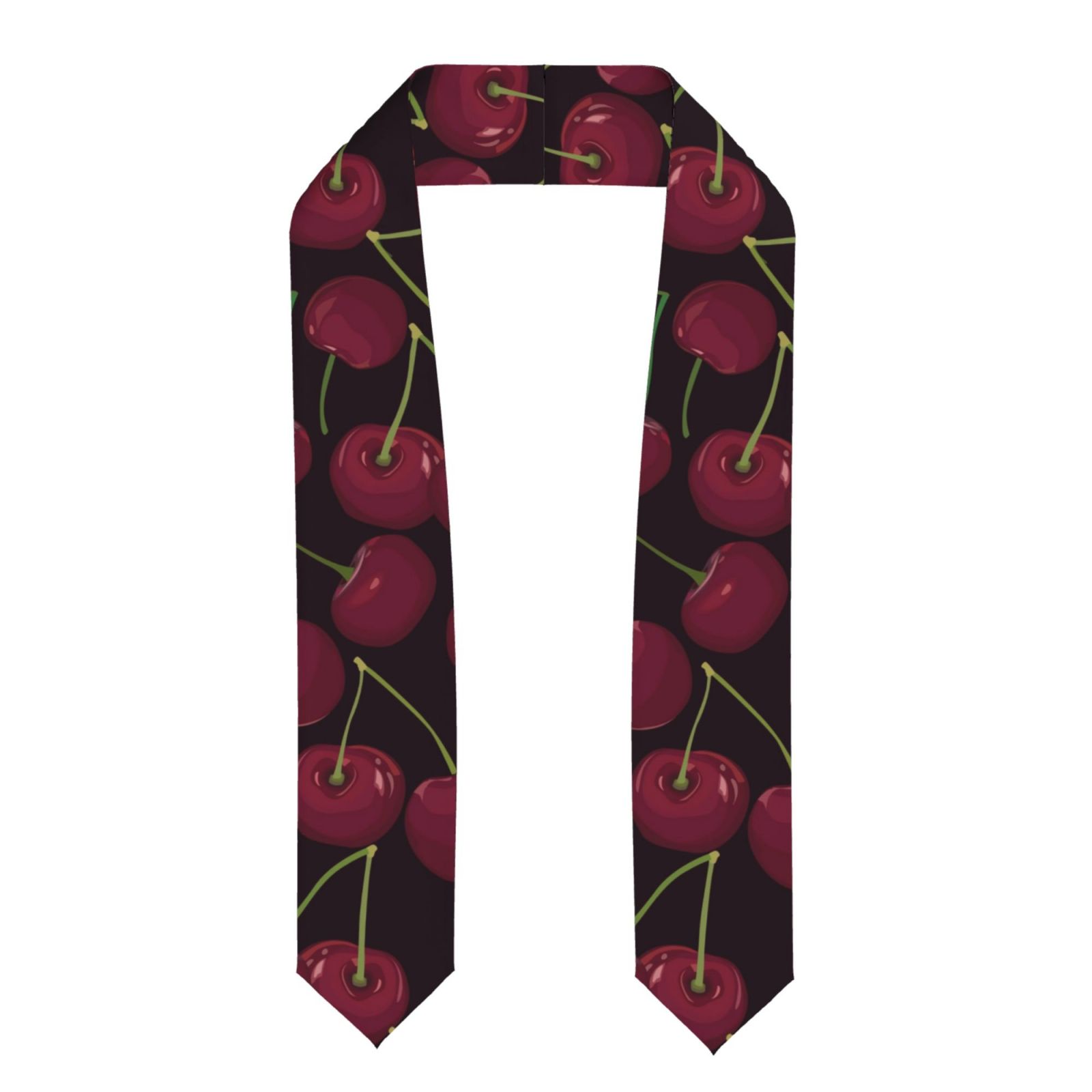 Cherry Pattern Shawl 36in×5.1in Graduate Honor Stole，Unisex Graduation ...