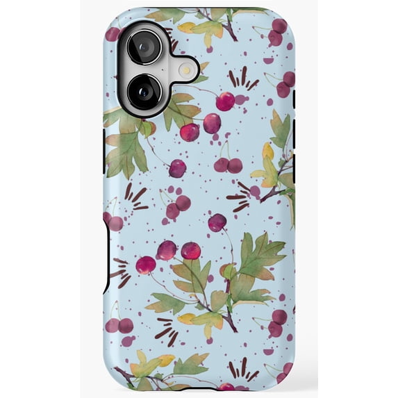 Cherry Pattern Summer Fruit Design Retro Style Phone Case for iPhone 17 ...