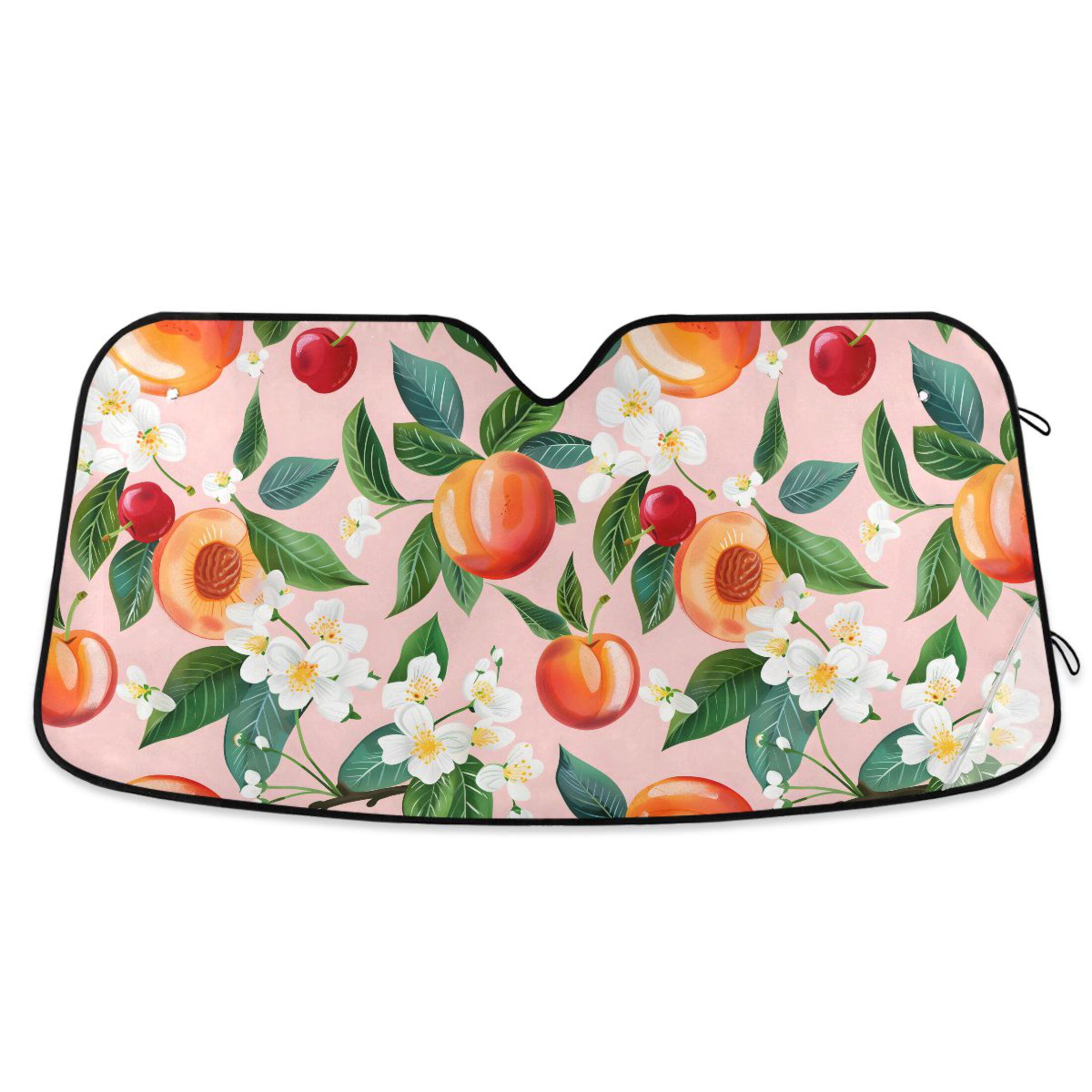 Cherry Peach Apple Flower Car Windshield Sun Shade Foldable Car Front ...
