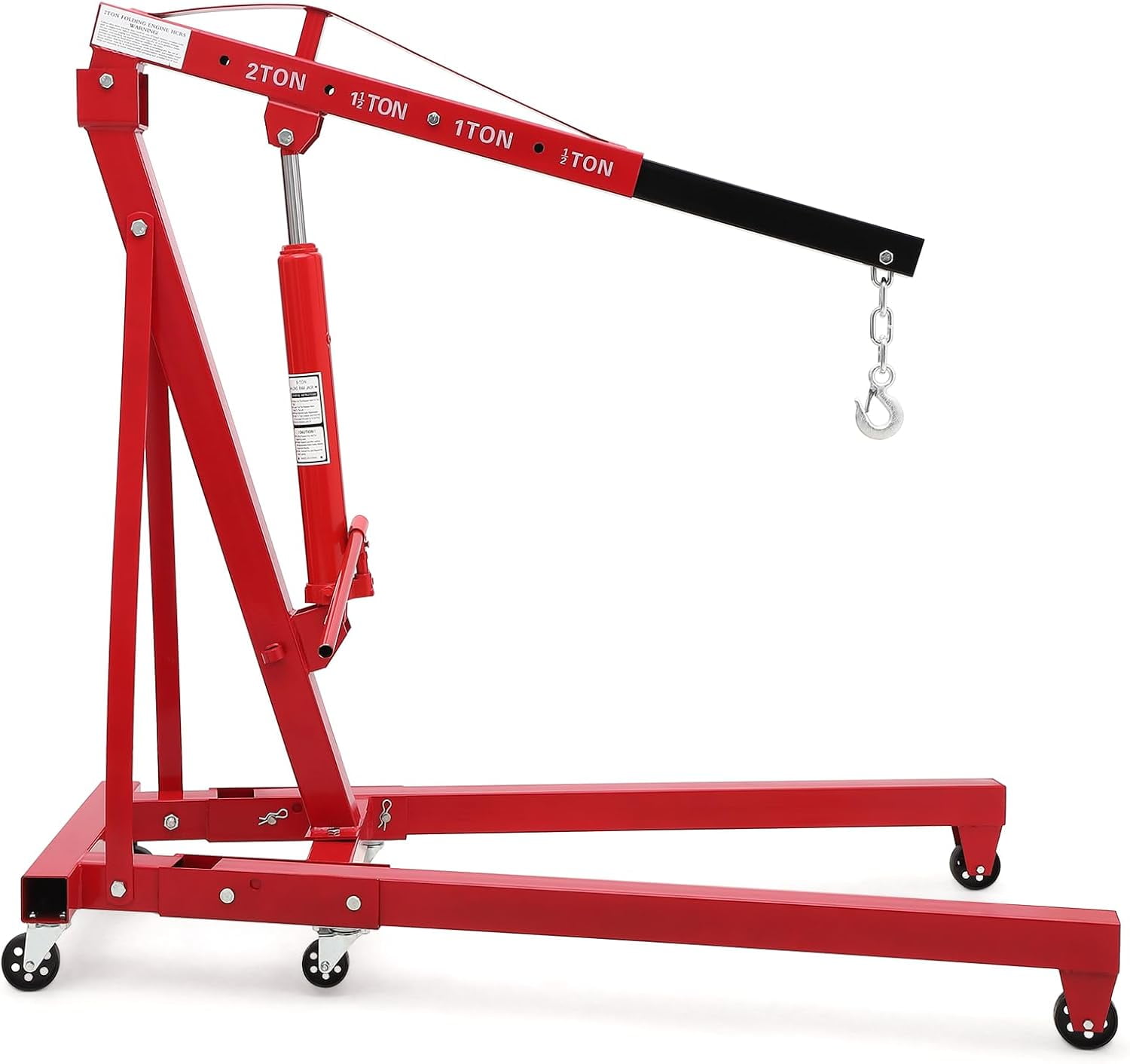 Cherry Picker Engine Hoist, 2 Ton 4400 LBS Heavy Duty Folding Folding ...