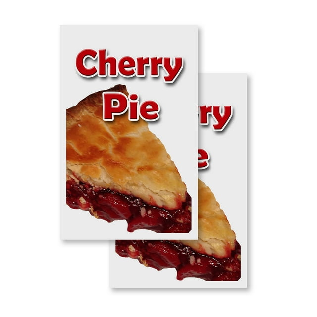 Cherry Pie (2-PACK) 24" x 36" Vinyl Decals | Sign Insert Peel & Stick ...
