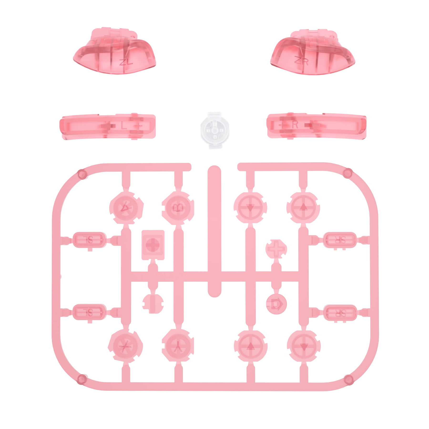 Cherry Pink ABXY Direction SR SL L R ZR ZL Trigger Buttons w/Tools for ...