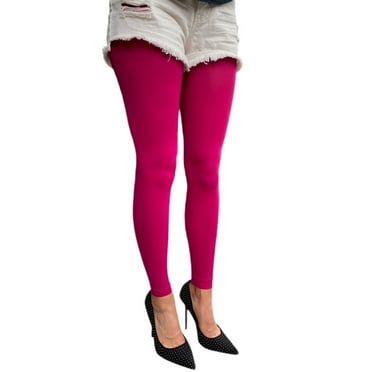 Purple Opaque Footless Tights for Women - Walmart.com