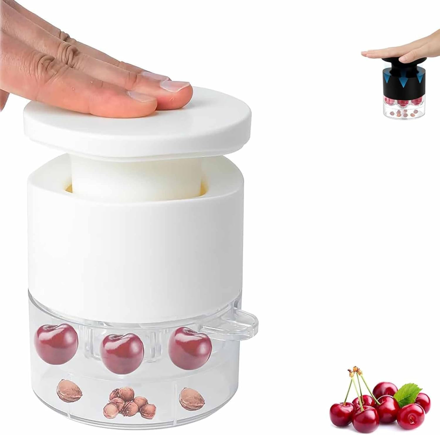 Cherry Pitter, 2025 New 7-Hole Cherry Pitter Tool, Quick Release ...