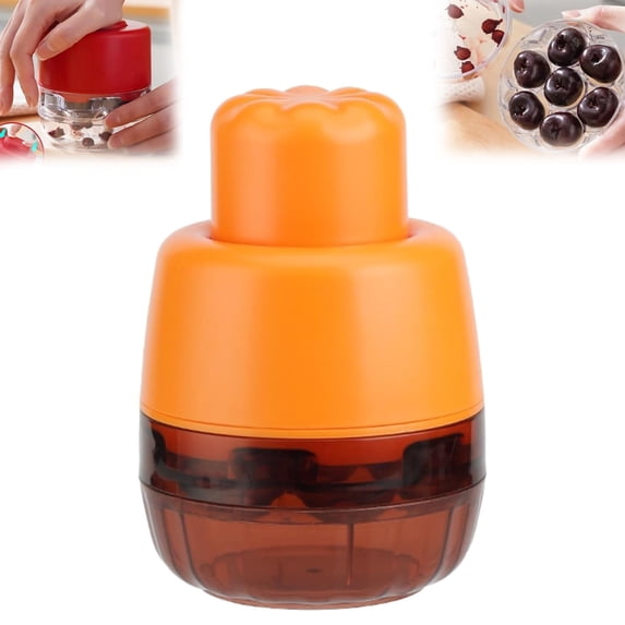 Cherry Pitter Tool - 7-Hole Cherry Pitter with Quick Release, Portable ...