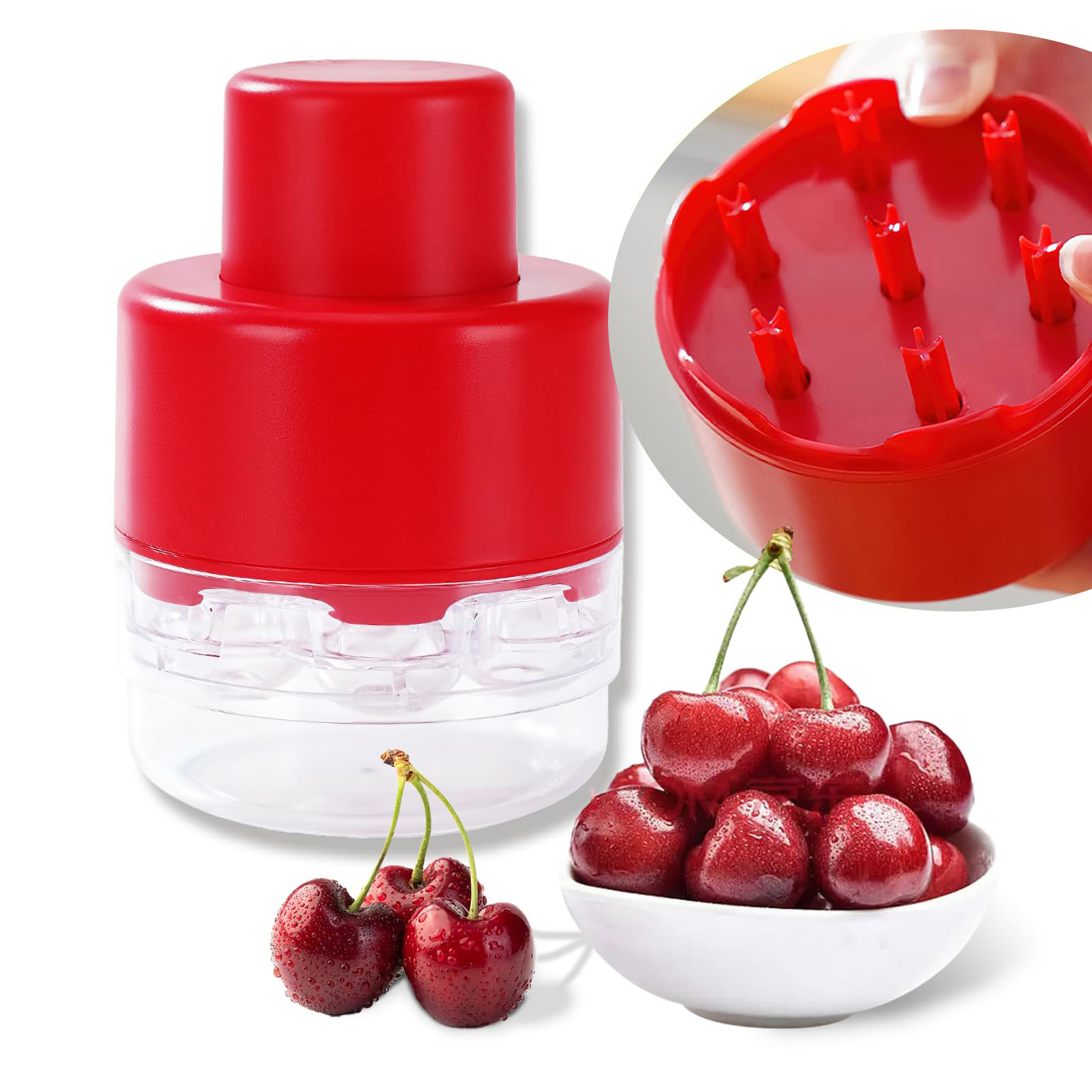 Cherry Pitter Tool Cherry Stone Remover For Multiple Cherries 7 Stones Cherry Pitter Tool Cherry Stone Remover For Multiple Cherries 7 Stones