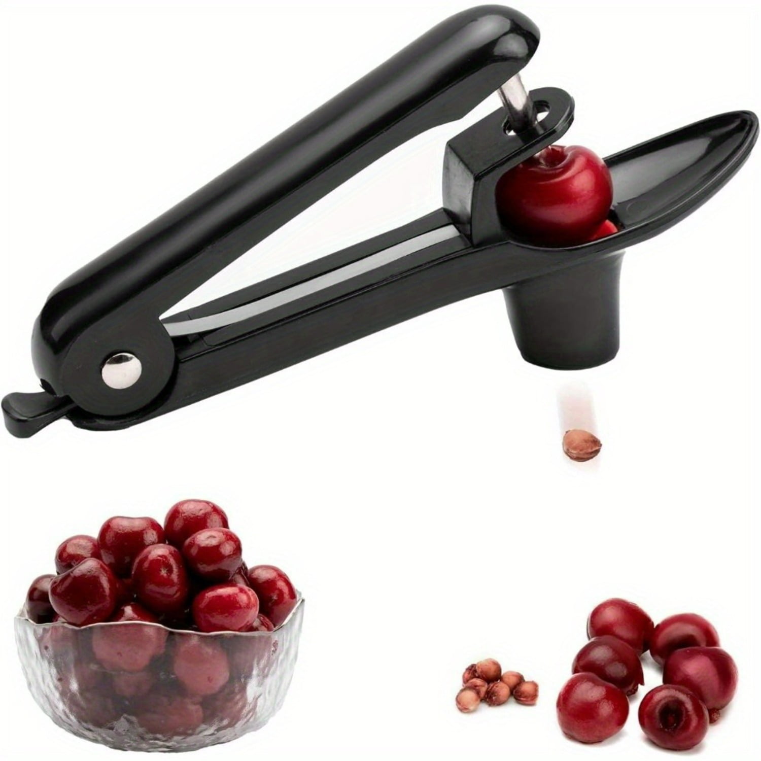 Cherry Pitter Tool - Heavy-Duty Stainless Steel Pitting Tool, Portable ...