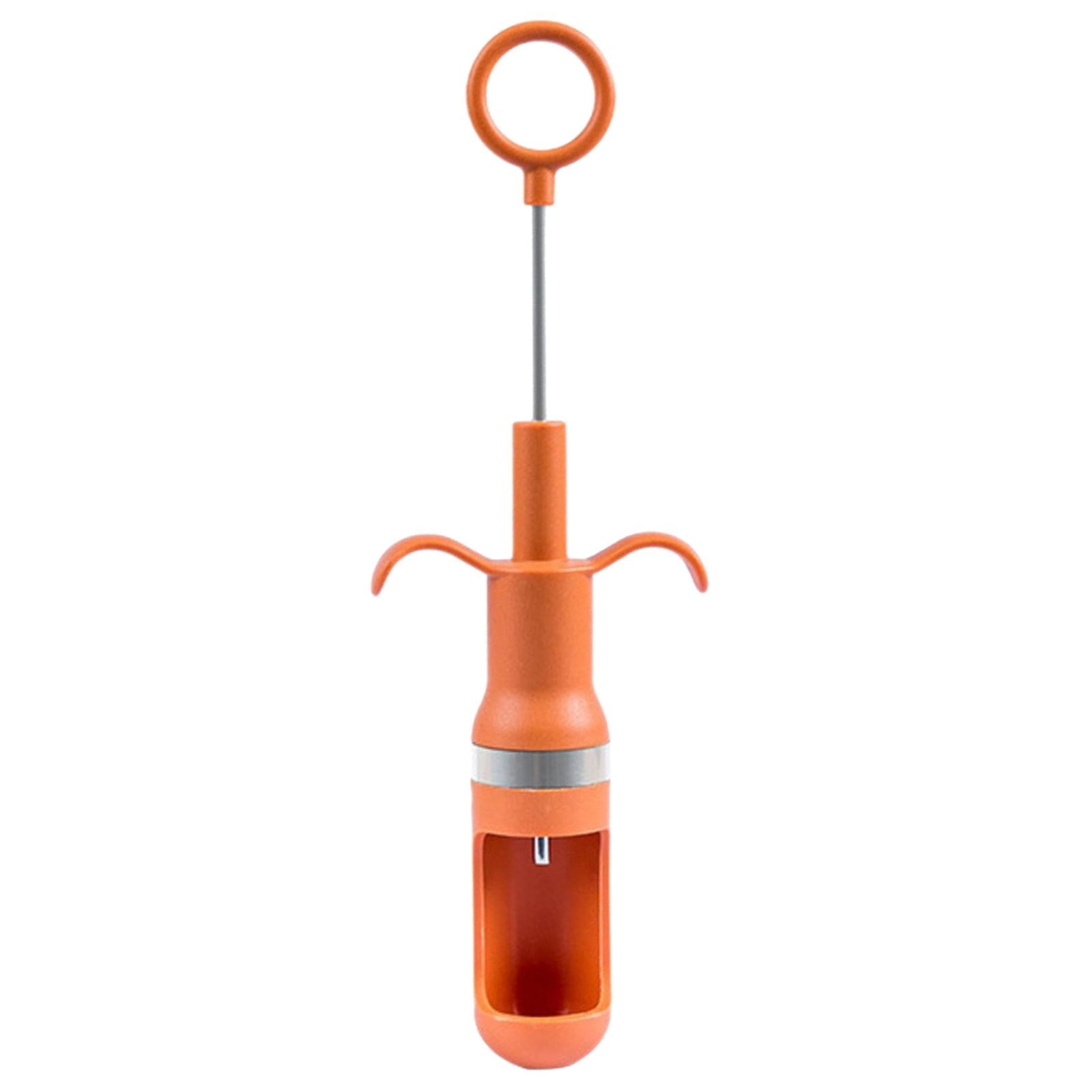 Cherry Pitter Tool for Olives & Dates, Handheld Fruit Corer with Splash ...