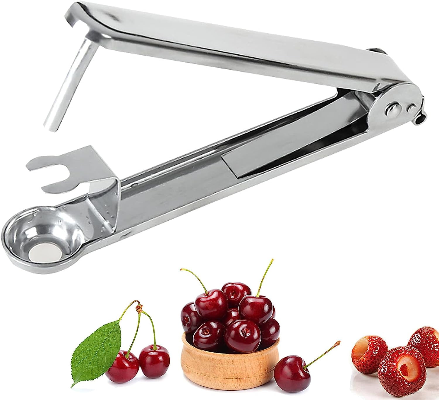 Cherry Pitter Tool -Trianu Cherry Picker Tool - Heavy Duty Cherry Tool ...