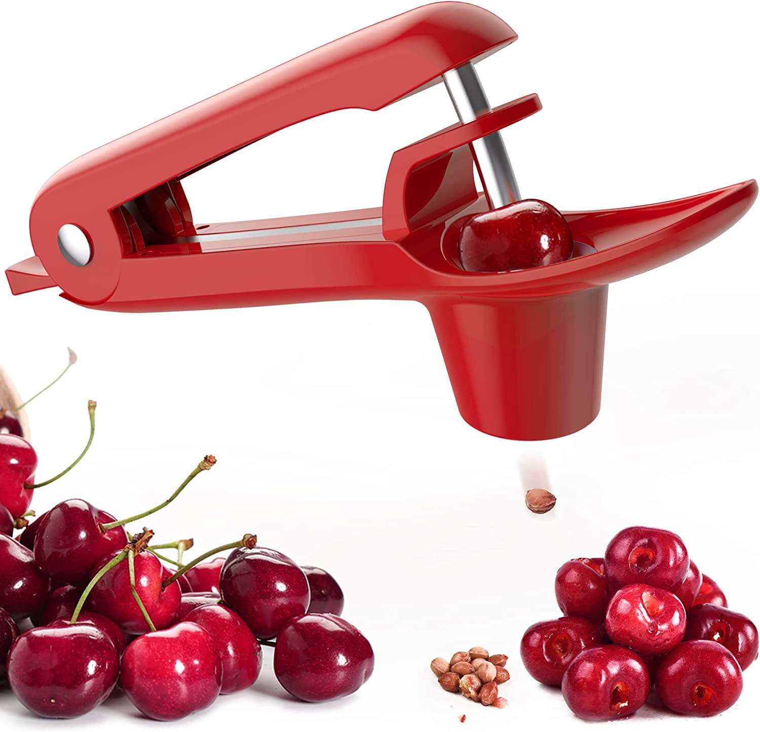 Cherry Pitter - UCMORX Stainless Steel Cherries Pitter Tool Cherries ...