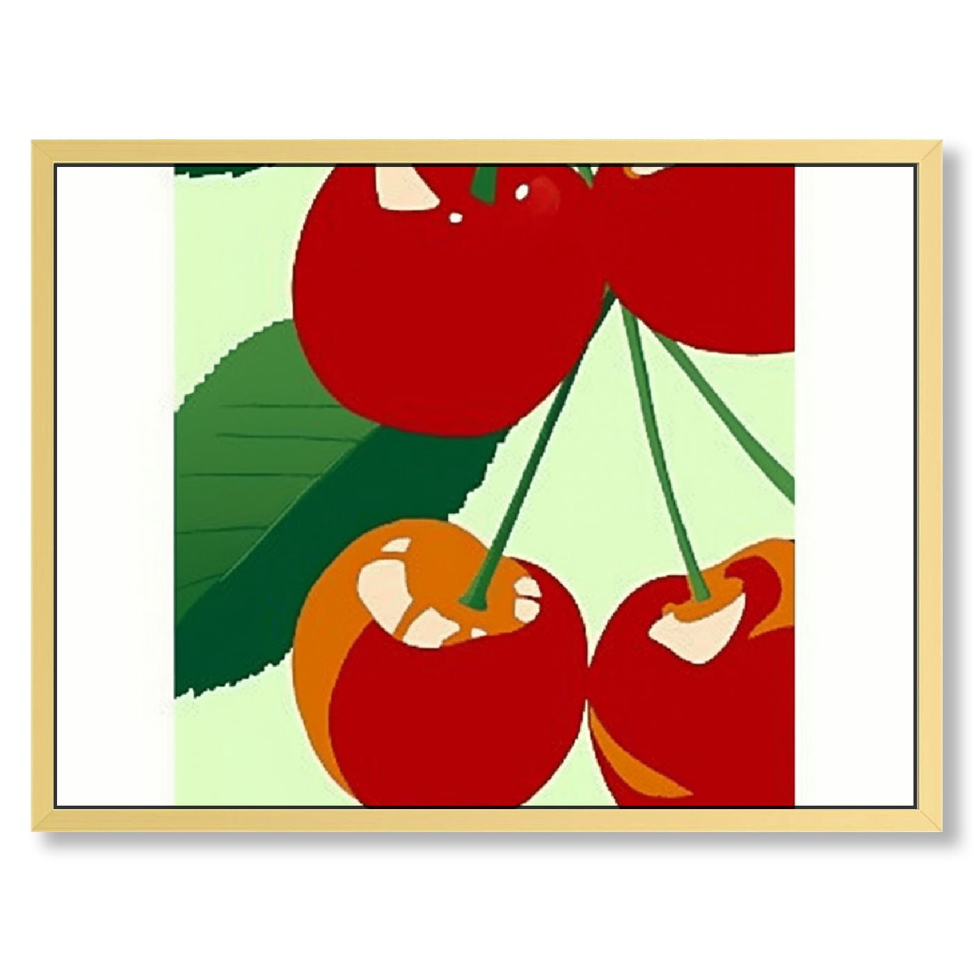 Cherry Poster - Red Cherries Print - Food & Drink Art - Housewarming ...