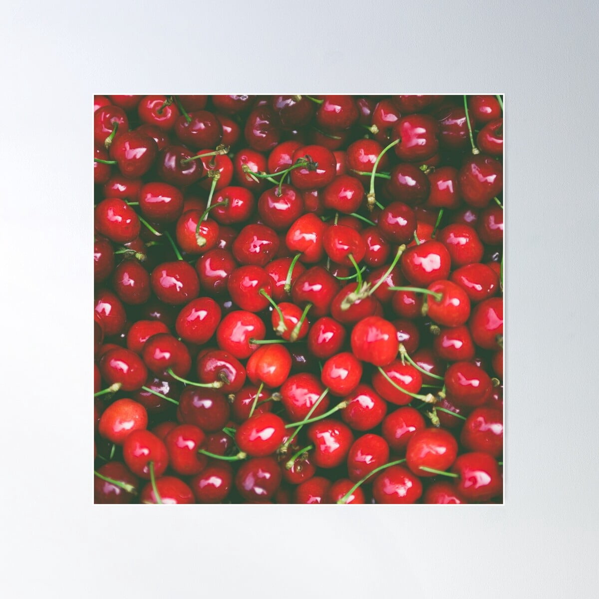 Cherry Poster Wall Art, Modern Wall Decor For Living Room Bedroom ...