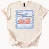 Cherry Postmark T-Shirt Cute Fruit Graphic Tee Aesthetic Summer Top ...