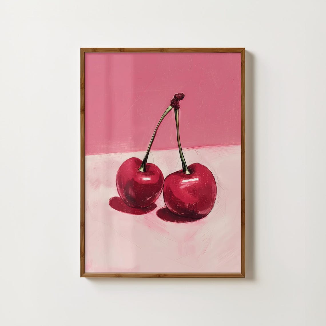 Cherry Print Cherries Wall Art Cherry Fruit Market Kitchen Prints ...