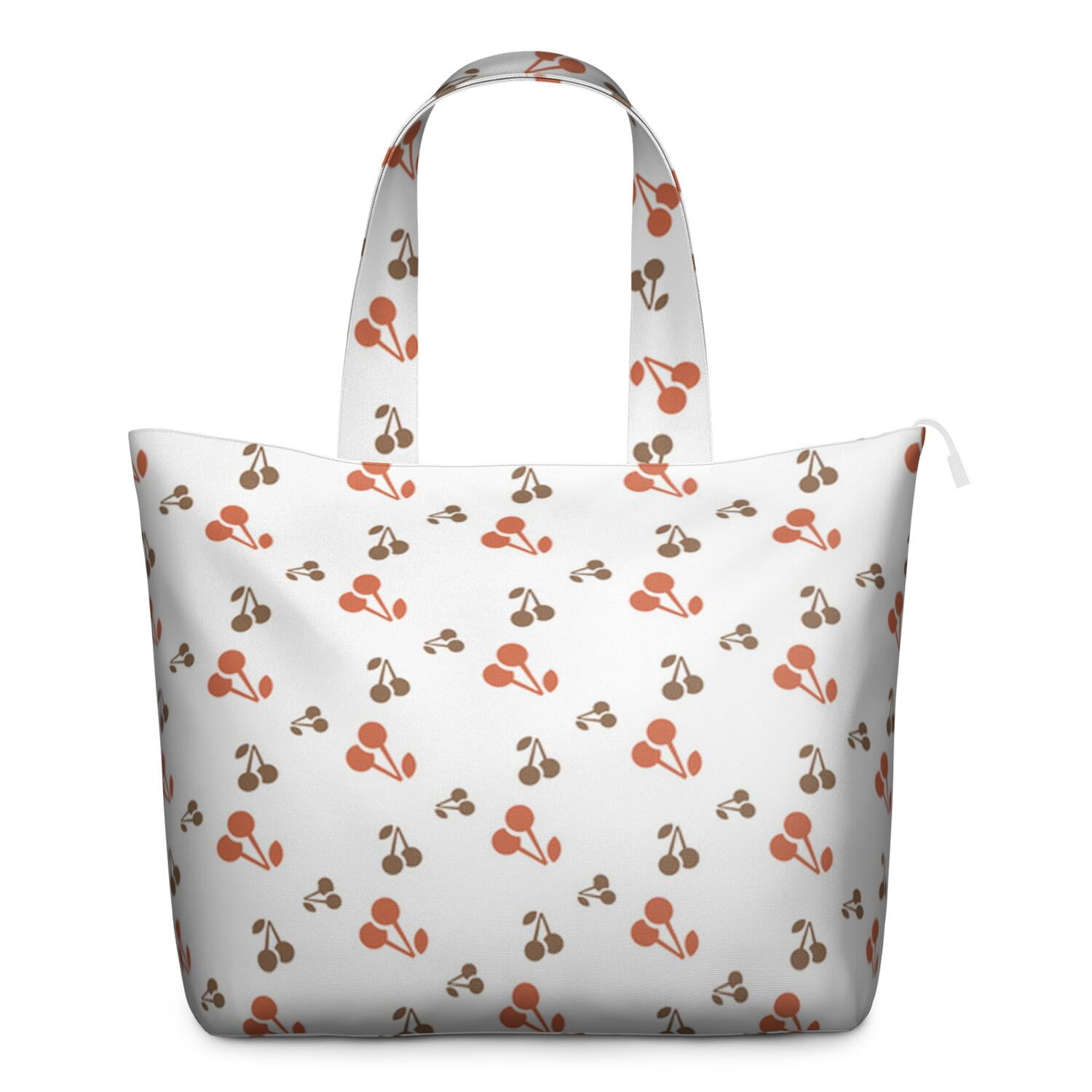 Cherry Print Large Capacity Tote Bag - Lightweight Travel Weekender ...