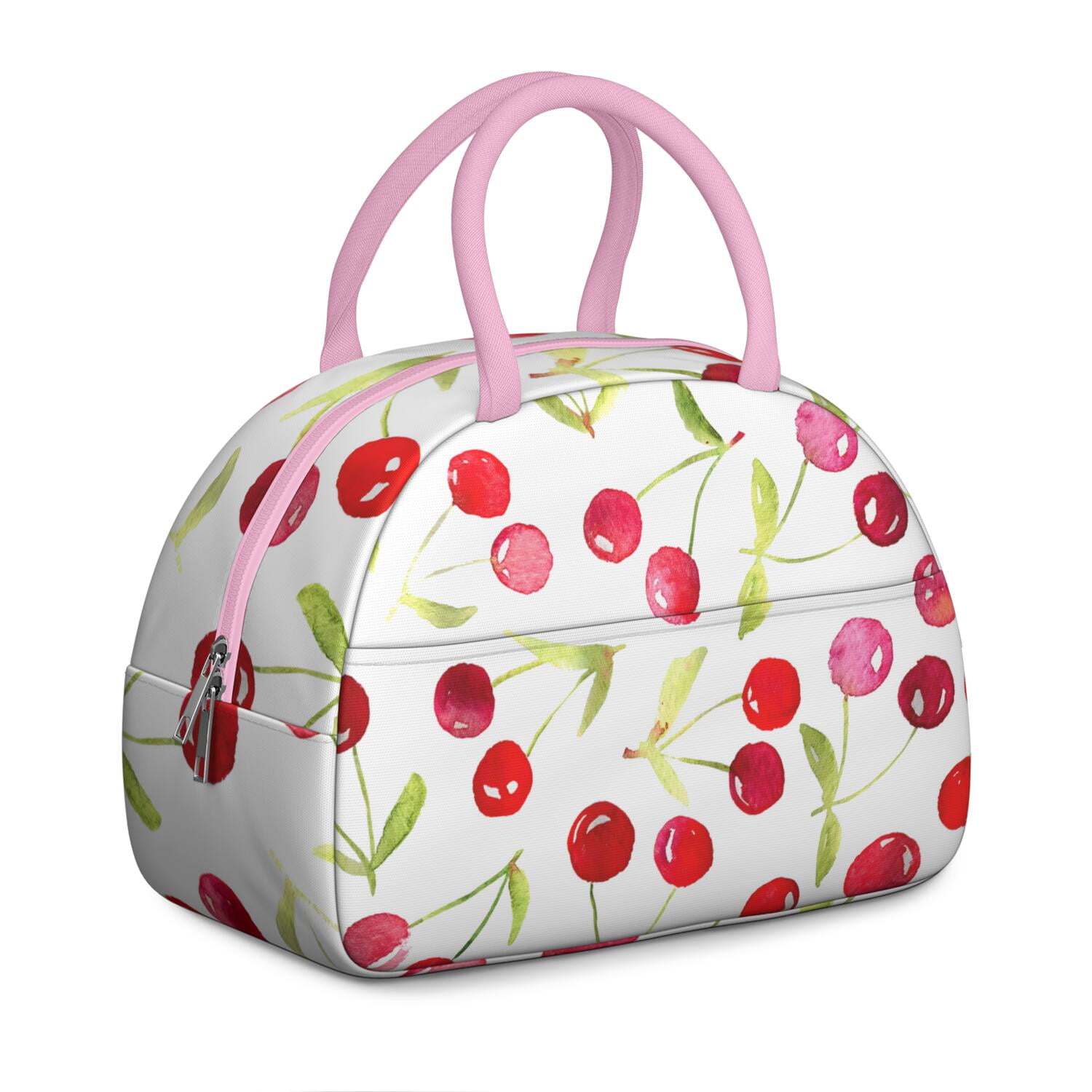 Cherry Print Lunch Box Women – Kawaii Red Fruit Design with Candy ...