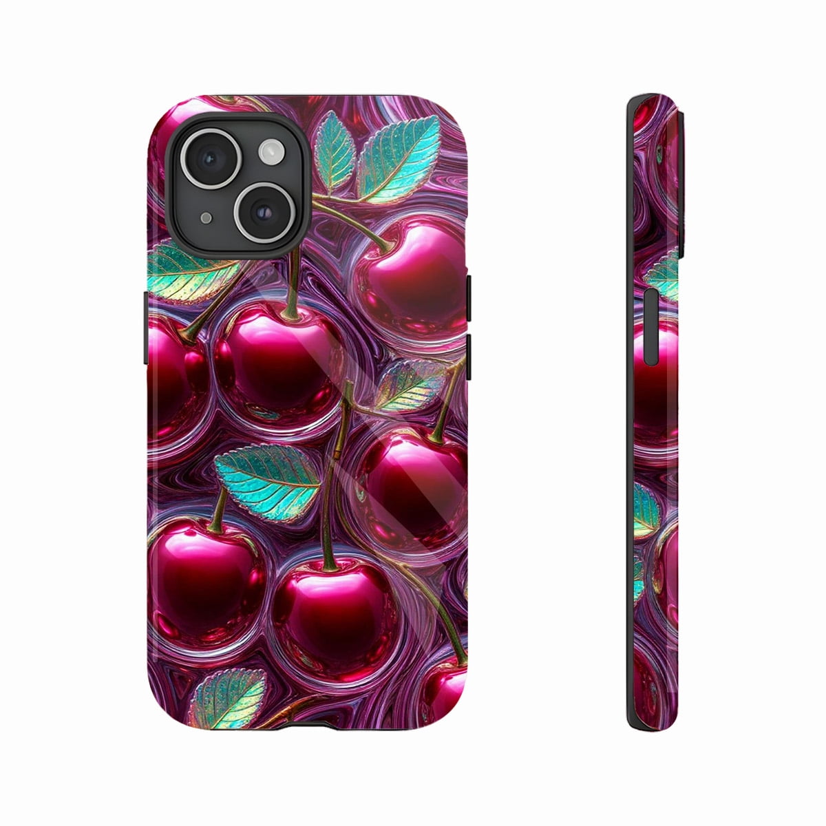 Cherry Print Phone Case for Trendy Shoppers Festive Design Smartphone ...