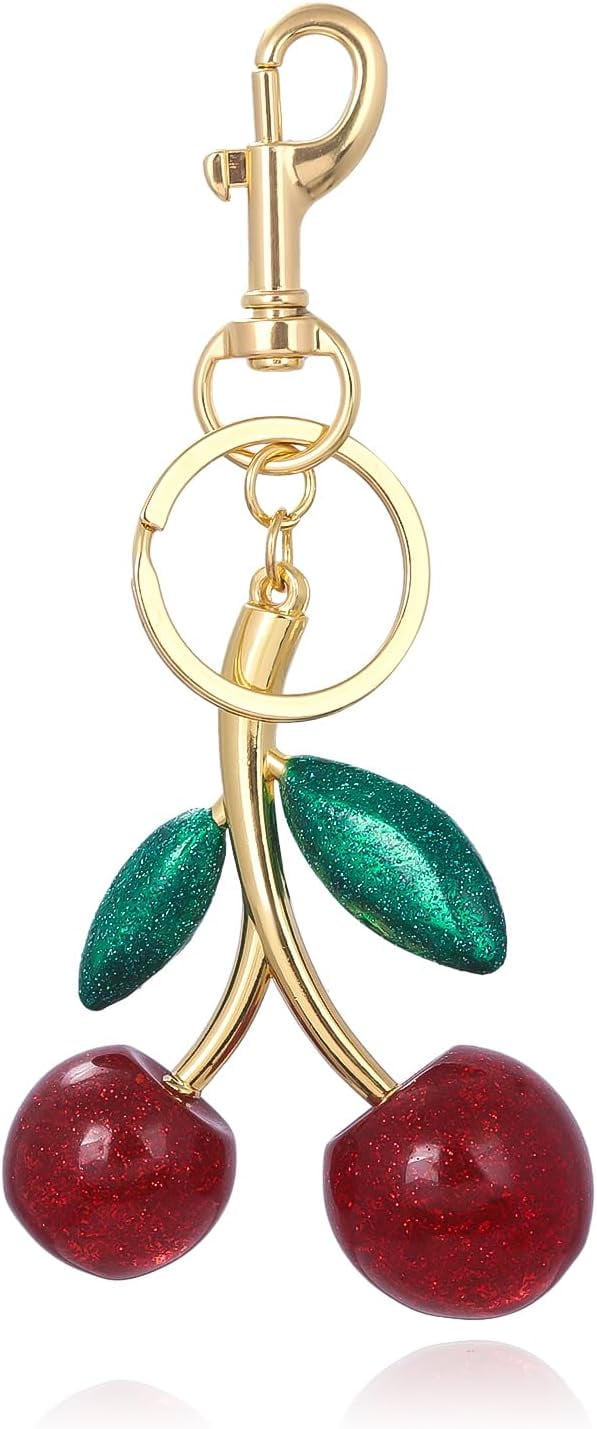 Cherry Purse Bag Charms Keychain - Cute Women Handbags and Tote Bags ...