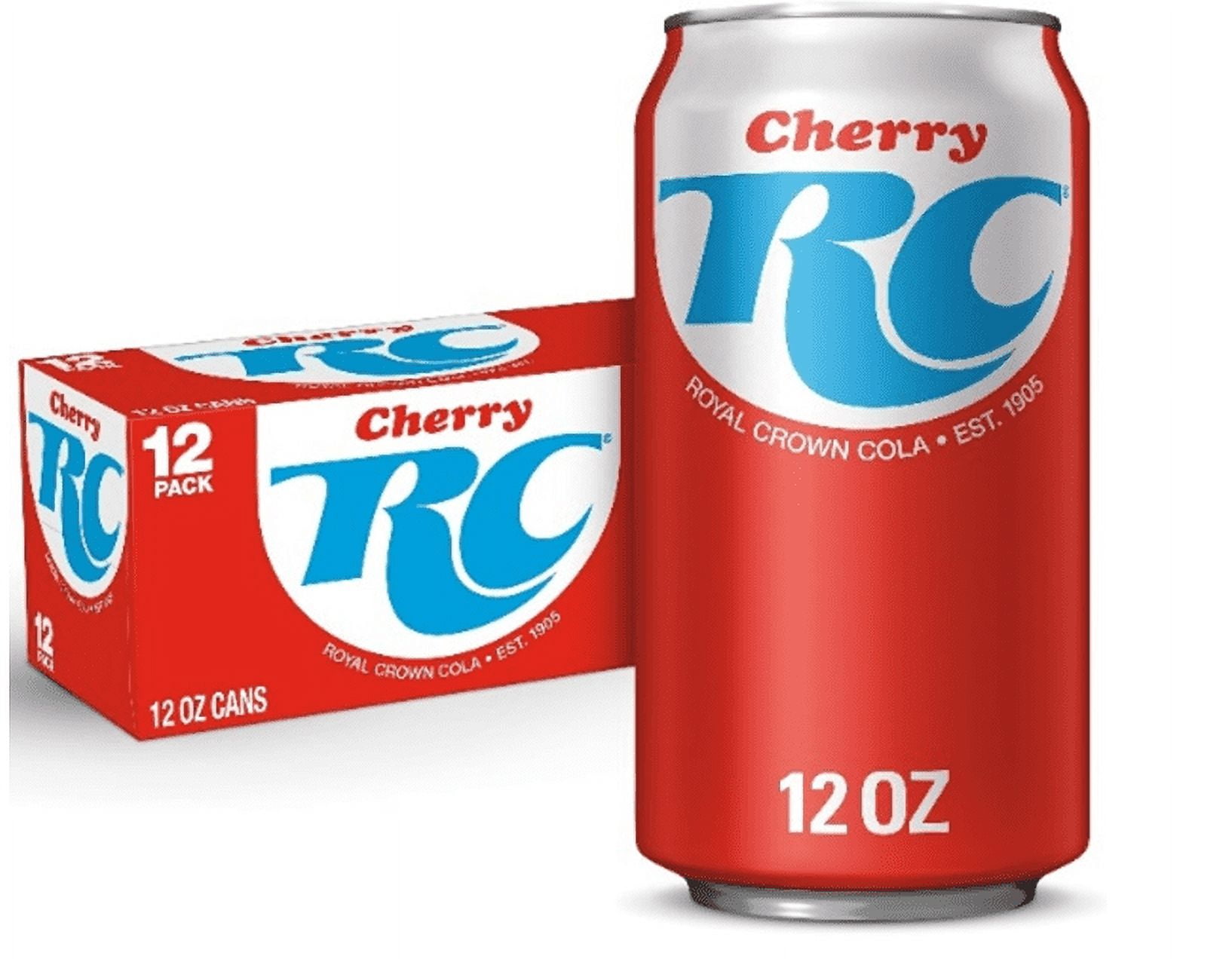 Cherry RC Cola Soda 12oz Cans (Pack of 24) - Walmart.com