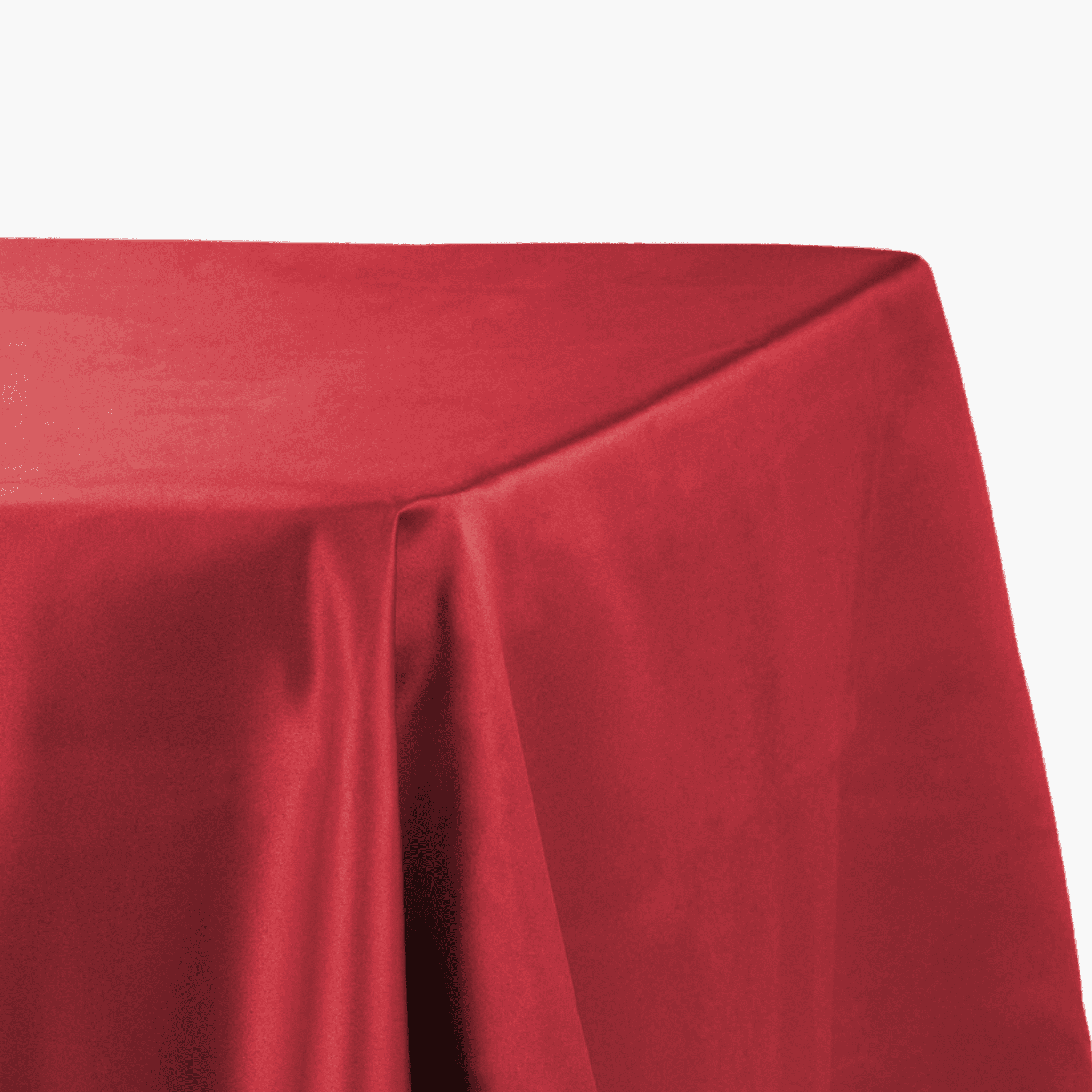 Cherry Red Lamour Satin Tablecloth 90 x 156 Inch Rectangular Oblong for ...